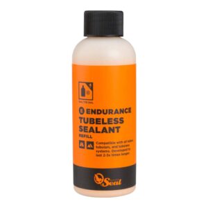 orange seal - endurance formula tubeless bike tire sealant| long lasting, fast sealing | for mtb, road, cx and gravel bicycle tires | 4oz refill