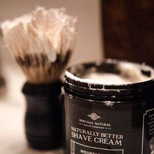 MNSC Unscented Naturally Better Shave Cream - Smooth Shave, Hypoallergenic Sensitive Skin Formula, Softer Skin, Prevents Razor Burn, Handcrafted in USA, All-Natural, Plant-Derived