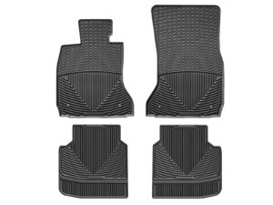 weathertech all-weather floor mats for bmw 740i, 750i, 760li, 750li, 740ld, 740li - 1st & 2nd row (w135-w314), black