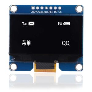 1.54 inch oled module 128 x 64 white yellow blue ssd1309 driver i2c interface display module (white)