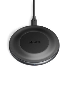 anker 15w max wireless charger with usb-c, powerwave alloy pad, qi certified fast charging for iphone se, 11, 11 pro, 11 pro max, x, xs, xr, galaxy s20 s10 s9, note 10, note 9 & more (no ac adapter)