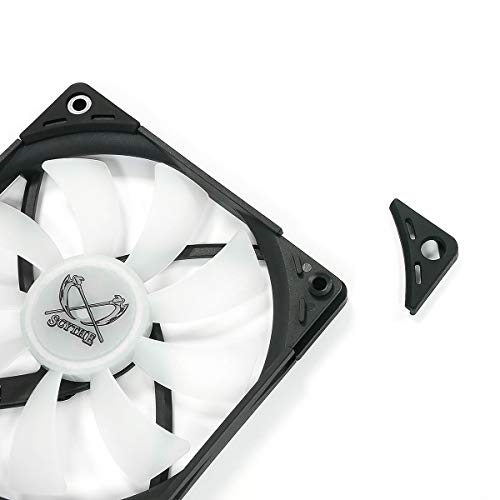 Kaze Flex 120 Slim RGB PWN - 1800RPM, 120mm x 15mm High Air Flow Computer Case Fan, Fluid Dynamic Bearing, PWN 4-Pin Connector, RGB 12V 4-Pin Connector, Single Pack, Black