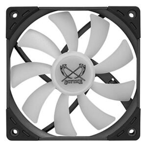 Kaze Flex 120 Slim RGB PWN - 1800RPM, 120mm x 15mm High Air Flow Computer Case Fan, Fluid Dynamic Bearing, PWN 4-Pin Connector, RGB 12V 4-Pin Connector, Single Pack, Black