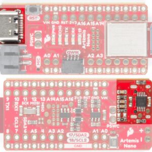 SparkFun RedBoard Artemis Nano Machine Learning Development Board Includes BLE 1 megabyte of Flash USB-C Qwiic I2C MEMS Microphone Compatible with Arduino IDE TenserFlow Models Small Footprint