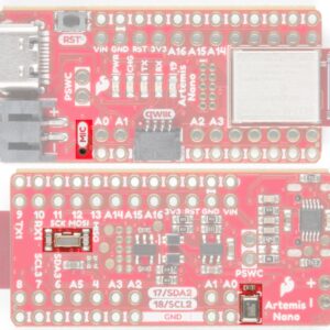 SparkFun RedBoard Artemis Nano Machine Learning Development Board Includes BLE 1 megabyte of Flash USB-C Qwiic I2C MEMS Microphone Compatible with Arduino IDE TenserFlow Models Small Footprint