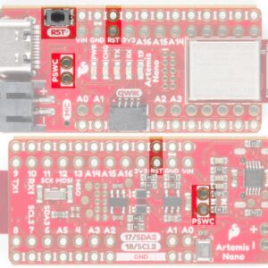 SparkFun RedBoard Artemis Nano Machine Learning Development Board Includes BLE 1 megabyte of Flash USB-C Qwiic I2C MEMS Microphone Compatible with Arduino IDE TenserFlow Models Small Footprint