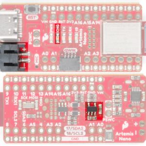 SparkFun RedBoard Artemis Nano Machine Learning Development Board Includes BLE 1 megabyte of Flash USB-C Qwiic I2C MEMS Microphone Compatible with Arduino IDE TenserFlow Models Small Footprint