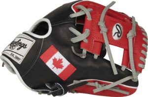 rawlings | heart of the hide baseball glove | right hand throw | 11.5" pro i-web | flag collection edition - canada