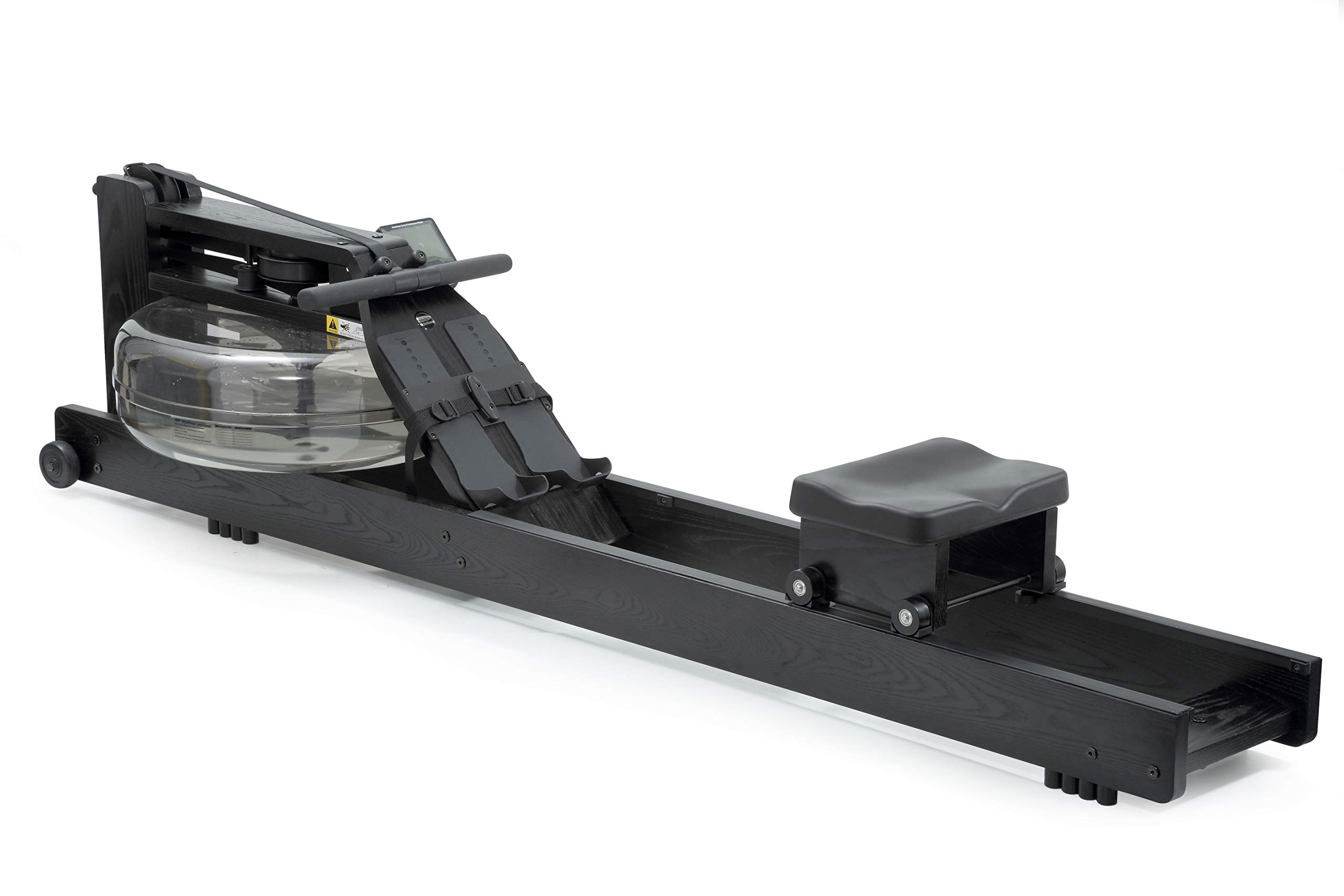 WaterRower Club All Black Rowing Machine in Ash Wood with S4 Monitor