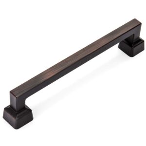 cosmas 10 pack 1481-128orb oil rubbed bronze contemporary cabinet hardware handle pull - 5" inch (128mm) hole centers