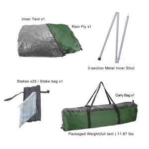 BaiYouDa BaiYouDa 3-4 Person Family Camping Teepee Tent Outdoor Rainproof Waterproof Suitable for Camping Hiking Holidays