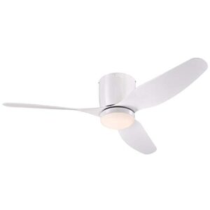 westinghouse 7225100 carla indoor ceiling fan with light and remote, 46 inch, white