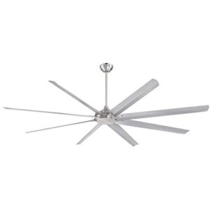 westinghouse lighting 7224900 widespan industrial ceiling fan with remote, 100 inch, brushed nickel