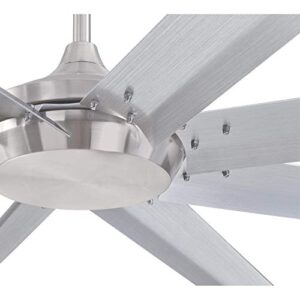 Westinghouse Lighting 7224900 Widespan Industrial Ceiling Fan with Remote, 100 Inch, Brushed Nickel