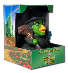 celebriducks - wicked witch - floating rubber ducks - collectible bath toy gift for kids & adults of all ages