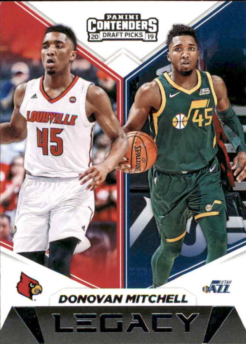 2019-20 Panini Contenders Draft Picks Legacy #24 Donovan Mitchell Louisville Cardinals/Utah Jazz Official NBA Basketball Trading Card in Raw (NM or Better) Condition