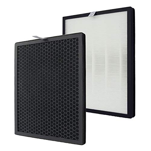 PUREBURG Replacement True HEPA Filter Kit Compatible with Alexapure Breeze Air Purifier Model 3049 AP-B102,H13 Activated carbon Filter Air Clean PM2.5 Odor smoke VOCs