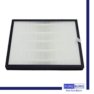 PUREBURG Replacement True HEPA Filter Kit Compatible with Alexapure Breeze Air Purifier Model 3049 AP-B102,H13 Activated carbon Filter Air Clean PM2.5 Odor smoke VOCs