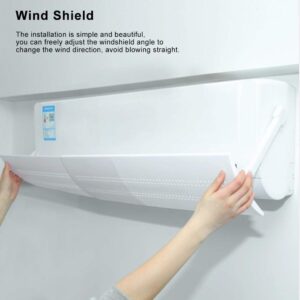 Air Conditioner Deflector, Windproof Baffle Retractable Anti Direct Blowing Cold Child Air Conditioner Wind (Hollow waterproof)