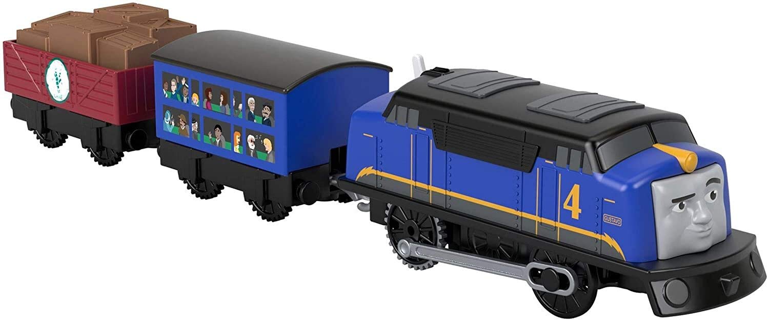 Thomas & Friends TrackMaster Gustavo, motorized toy train engine for toddlers and preschoolers ages 3 years & older