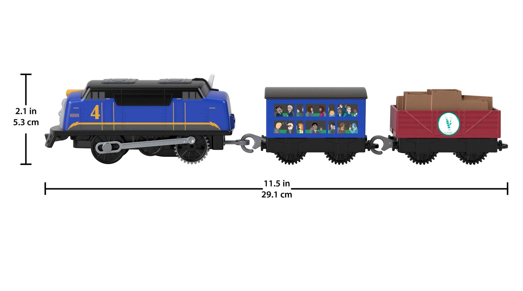 Thomas & Friends TrackMaster Gustavo, motorized toy train engine for toddlers and preschoolers ages 3 years & older