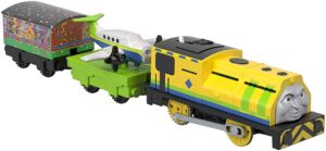 thomas & friends trackmaster raul & emerson, motorized train with removable toy plane for toddlers and preschoolers ages 3 years & older