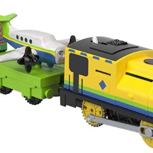 Thomas & Friends TrackMaster Raul & Emerson, motorized train with removable toy plane for toddlers and preschoolers ages 3 years & older