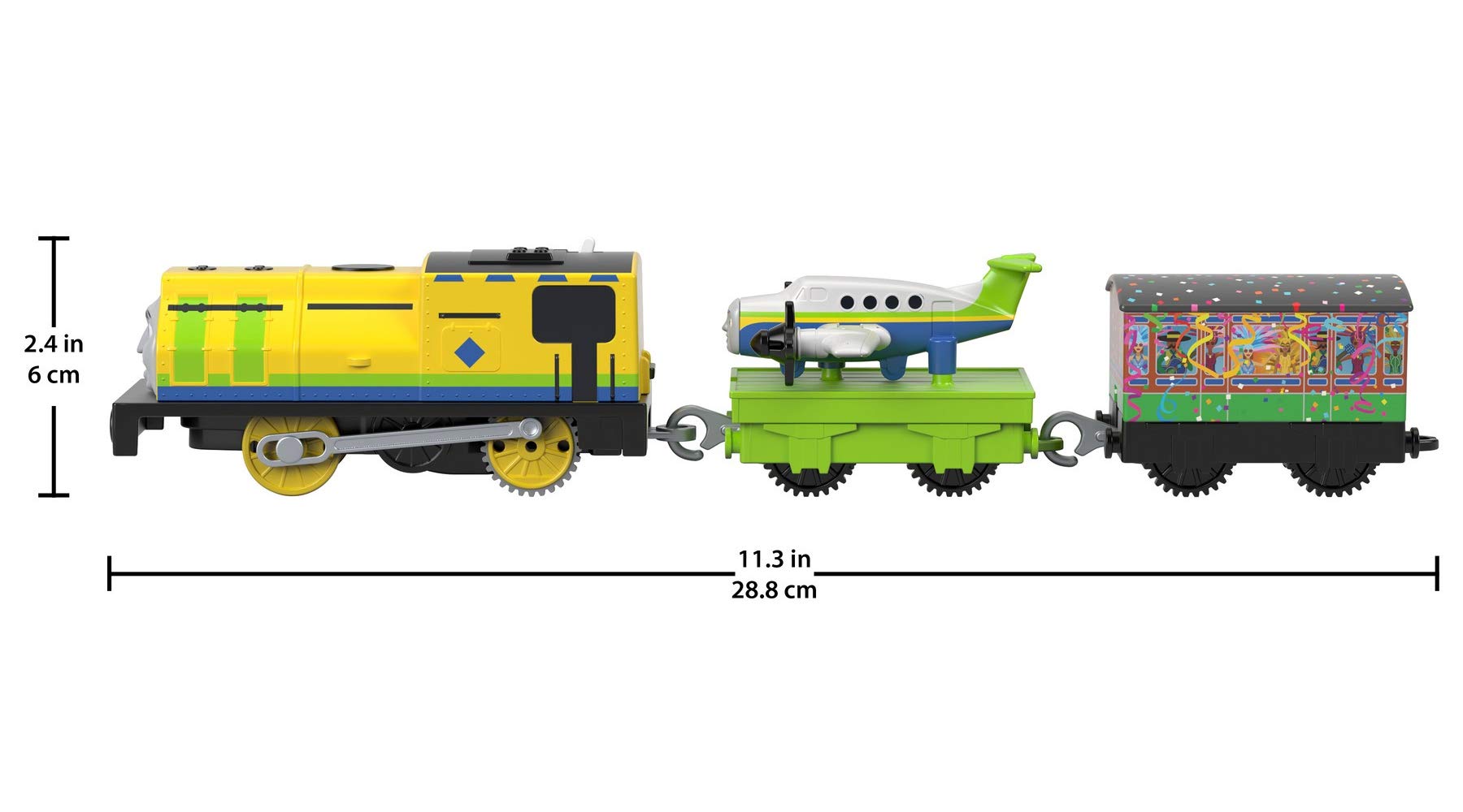 Thomas & Friends TrackMaster Raul & Emerson, motorized train with removable toy plane for toddlers and preschoolers ages 3 years & older