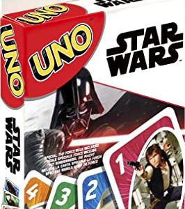 Mattel Games UNO Star Wars Card Game for Kids & Family with Themed Deck & Special Rule, 2-10 Players