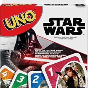 Mattel Games UNO Star Wars Card Game for Kids & Family with Themed Deck & Special Rule, 2-10 Players