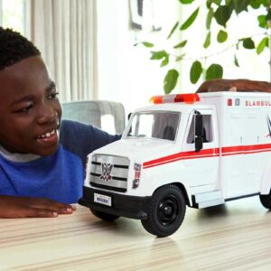 Mattel WWE Slambulance Wrekkin' Vehicle Breakaway Ambulance, for 6-Inch Action Figure