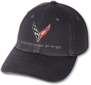 c8 corvette next generation garment washed hat (charcoal)