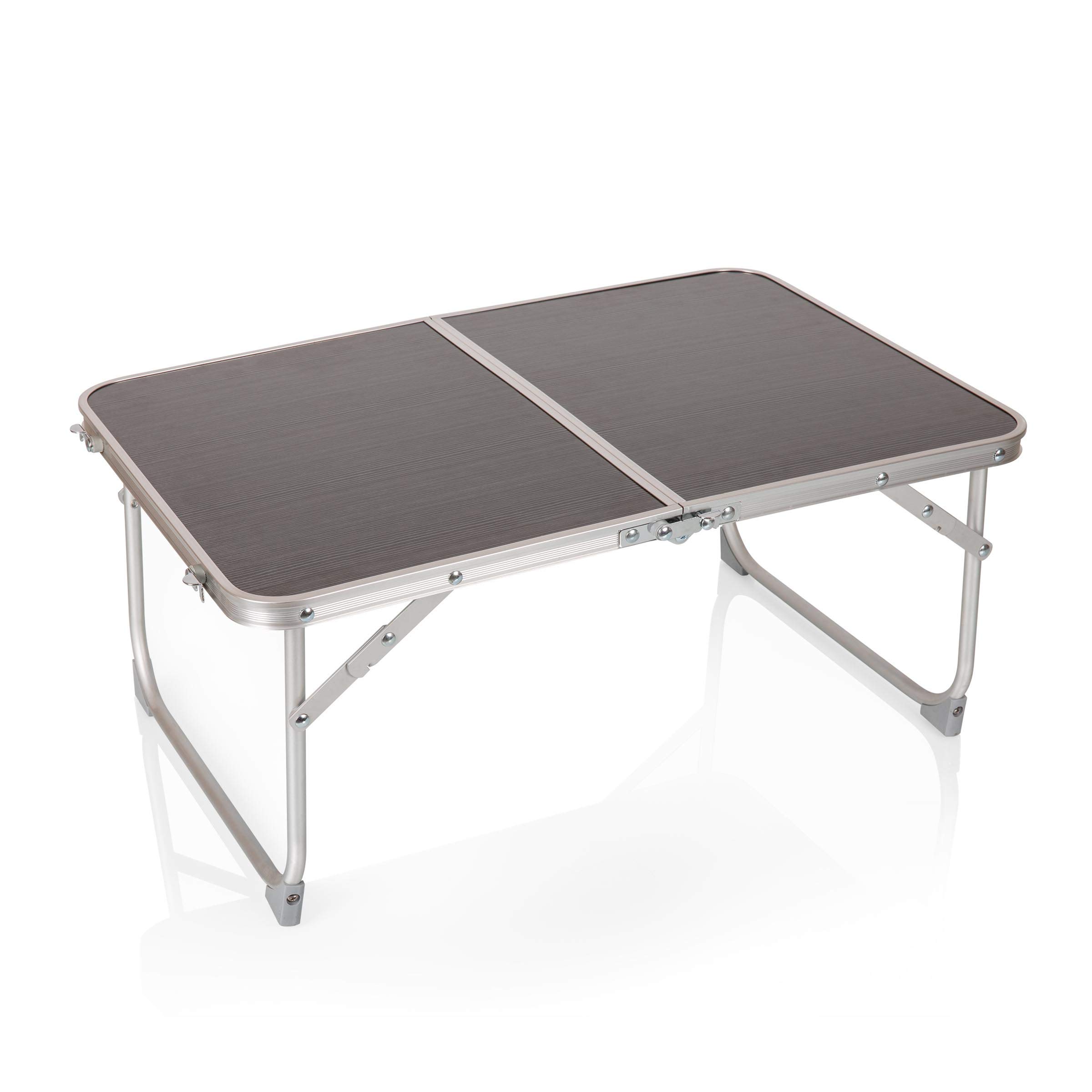 Concert Table Mini Portable Table, (Charcoal Wood Grain)