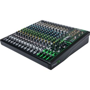 Mackie ProFX16v3 16-Channel Sound Reinforcement Mixer with Built-In FX, Gator Cases G-MIXERBAG-2118 Mixer Bag & Stereo Cable 10' Bundle