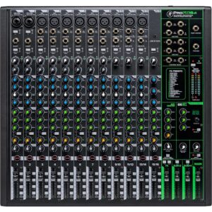 Mackie ProFX16v3 16-Channel Sound Reinforcement Mixer with Built-In FX, Gator Cases G-MIXERBAG-2118 Mixer Bag & Stereo Cable 10' Bundle