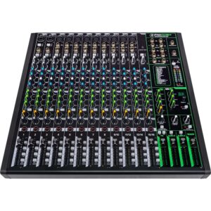 Mackie ProFX16v3 16-Channel Sound Reinforcement Mixer with Built-In FX, Gator Cases G-MIXERBAG-2118 Mixer Bag & Stereo Cable 10' Bundle