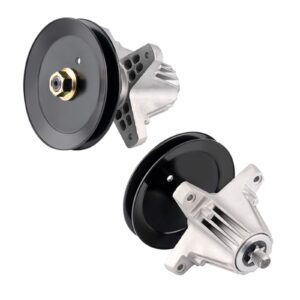 Tuningsworld Spindle Assembly for Troy Bilt Mower 618-06991 918-06991 42" Deck for MTD Craftsman with Pulley (Set of 2) T1000 T1200 TB42 TB2246