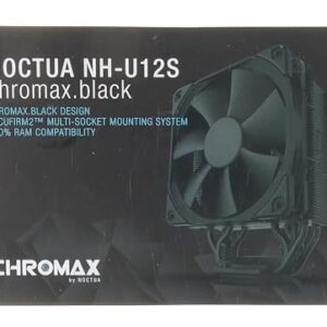 Noctua NH-U12S chromax.Black, 120mm Single-Tower CPU Cooler (Black)