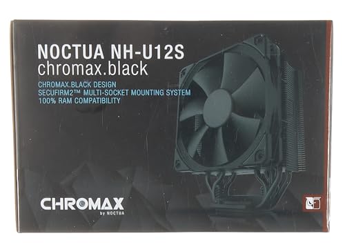 Noctua NH-U12S chromax.Black, 120mm Single-Tower CPU Cooler (Black)