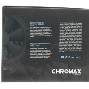 Noctua NH-U12S chromax.Black, 120mm Single-Tower CPU Cooler (Black)