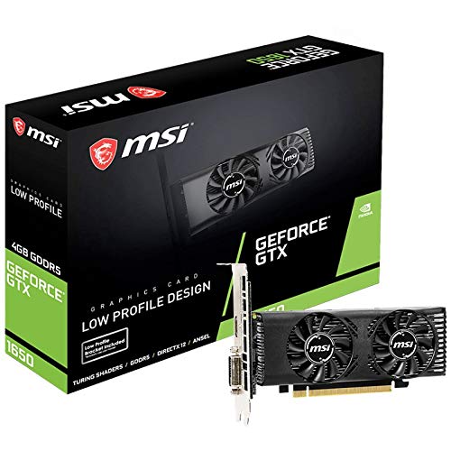 MSI NVIDIA GeForce GTX 1650 4GT LP 4GB GDDR5 HDMI/DL-DVI-D PCI-Express Video Card