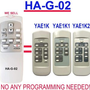 CHOUBENBEN Replacement GE Air Conditioner Remote Control AJCQ12ACG AJCQ12ACGL1 AJCQ12DCF AJCQ12DCFW1 AJCQ12DCG AJCQ12DCGL1