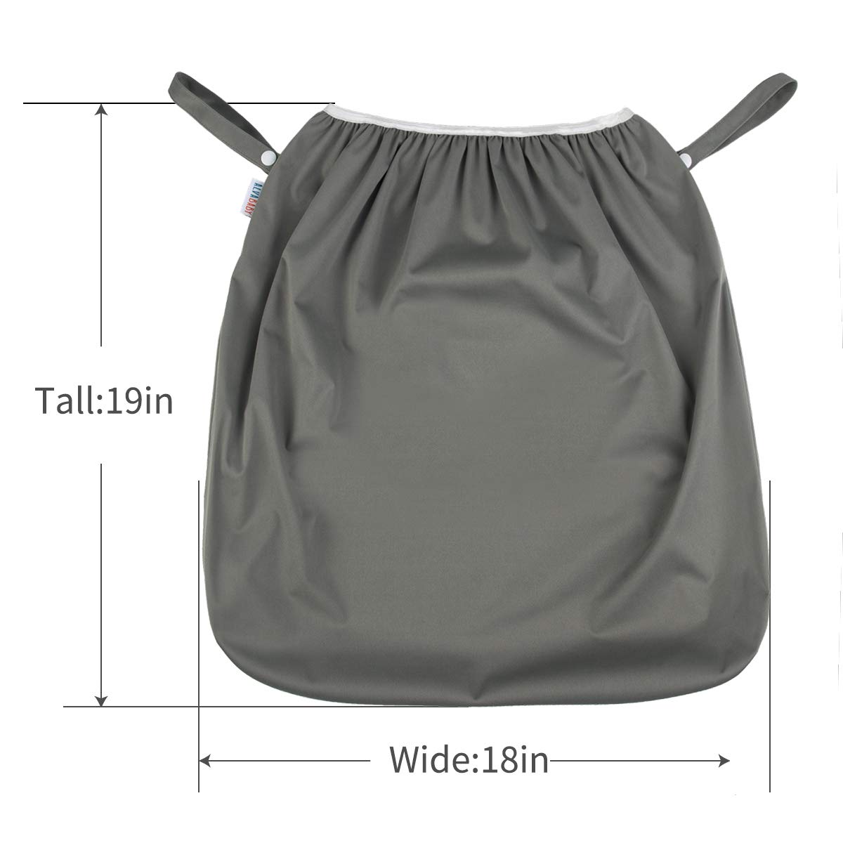 ALVABABY Reusable Diaper Pail Liner for Cloth Diaper,Rubbish Bag,Laundry,Kitchen Garbage Cans (Black Grey, Small Size：5 Gallon) LLS-B2629