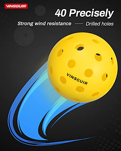 VINSGUIR Pickleball Balls 4 Pack