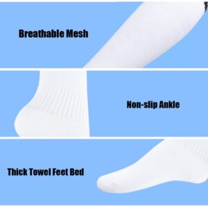 4 Pairs Soccer Socks Football Sport Team White Black Knee High Socks For Youth Boys Girls, Best for Running, Present for 5 6 7 8 9 10 11 12 Year old Kids