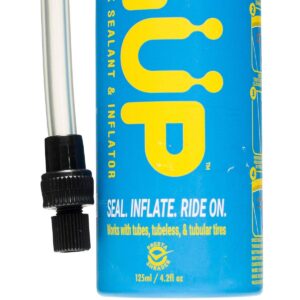 GUP (GÜP Kwiki) Quick Fix Tire Sealant and Inflator; for Mountain Bike, Road, Cyclocross, Gravel; Seal and Repair Flat or Punctured Tires (Hose Top Adapter Schrader/Presta)