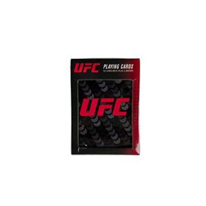 ufc playing cards logo octagon, blackwhite, one size