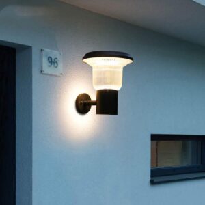 Outdoor Solar Light Modern Simple LED Wall Light - Wall Mount Wall Light, Waterproof Lamp Home Garden Light