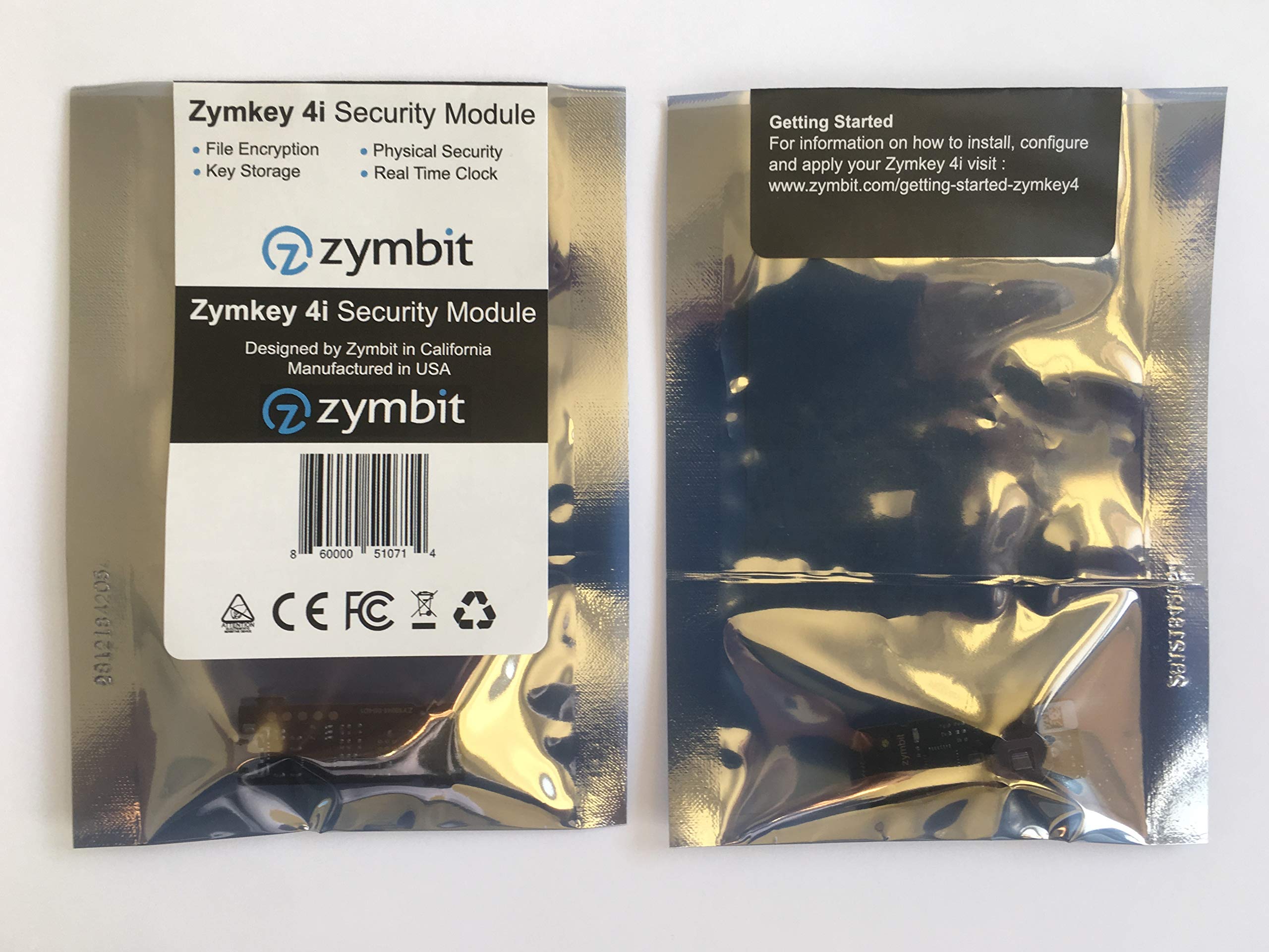 Zymbit Zymkey 4i: Security Module for Raspberry Pi | Root File Encryption | Secure Key Storage | Physical Tamper Detection