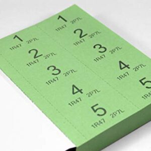 Silvine Cloakroom/Raffle Tickets, Numbered 1-1000 with Security Numbering. Ref CRT1000 [Pack of 6]